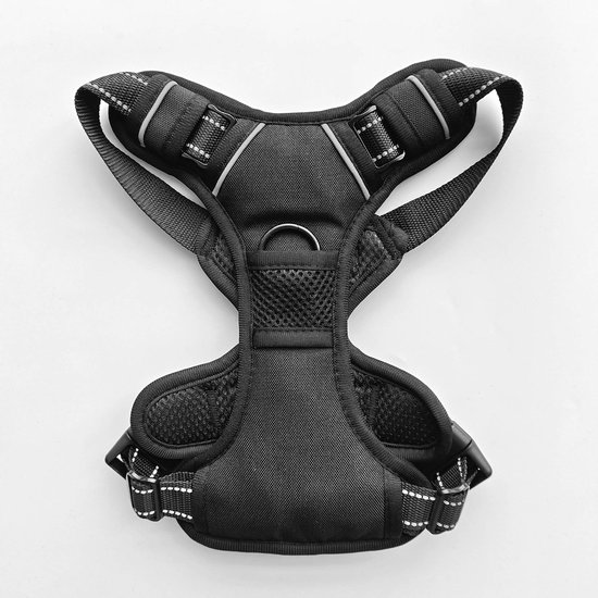 Anti Trek Hondentuig Maat M met Hondenriem Zwart - Kleine Hond - Y Tuig Hond... | bol.com