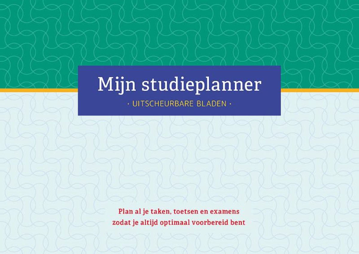 Mijn studieplanner - groen | bol.com