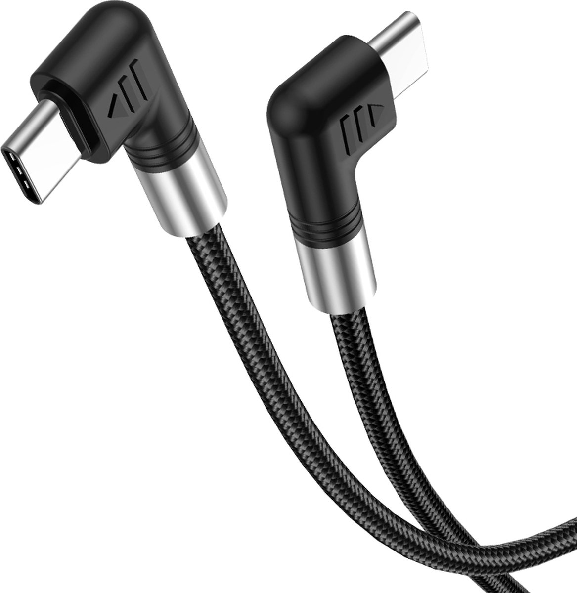 USB-C naar USB-C - 2 meter - 100W- adapter connector oplader - Haakse ...