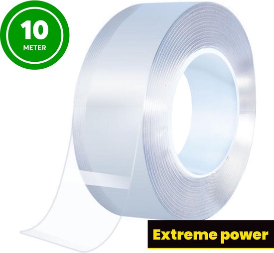 Dubbelzijdig tape XL – Extra Sterk – Gekko tape – Nano Tape – Ophangen Zonder Boren –... | bol
