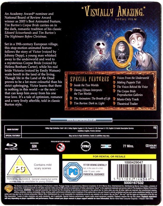 Corpse Bride [Blu-Ray] (Blu-ray), Helena Bonham Carter | Dvd's | bol