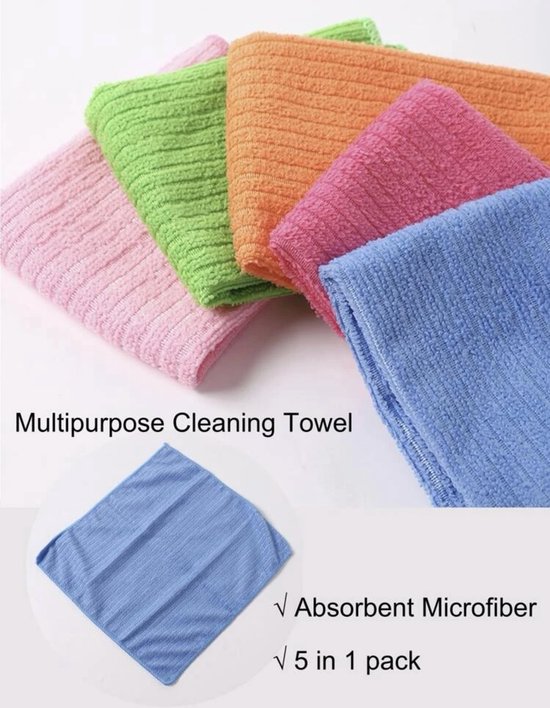 Microvezel doekjes - Schoonmaakdoekjes - Vaatdoek - Reinigingsdoekjes ...