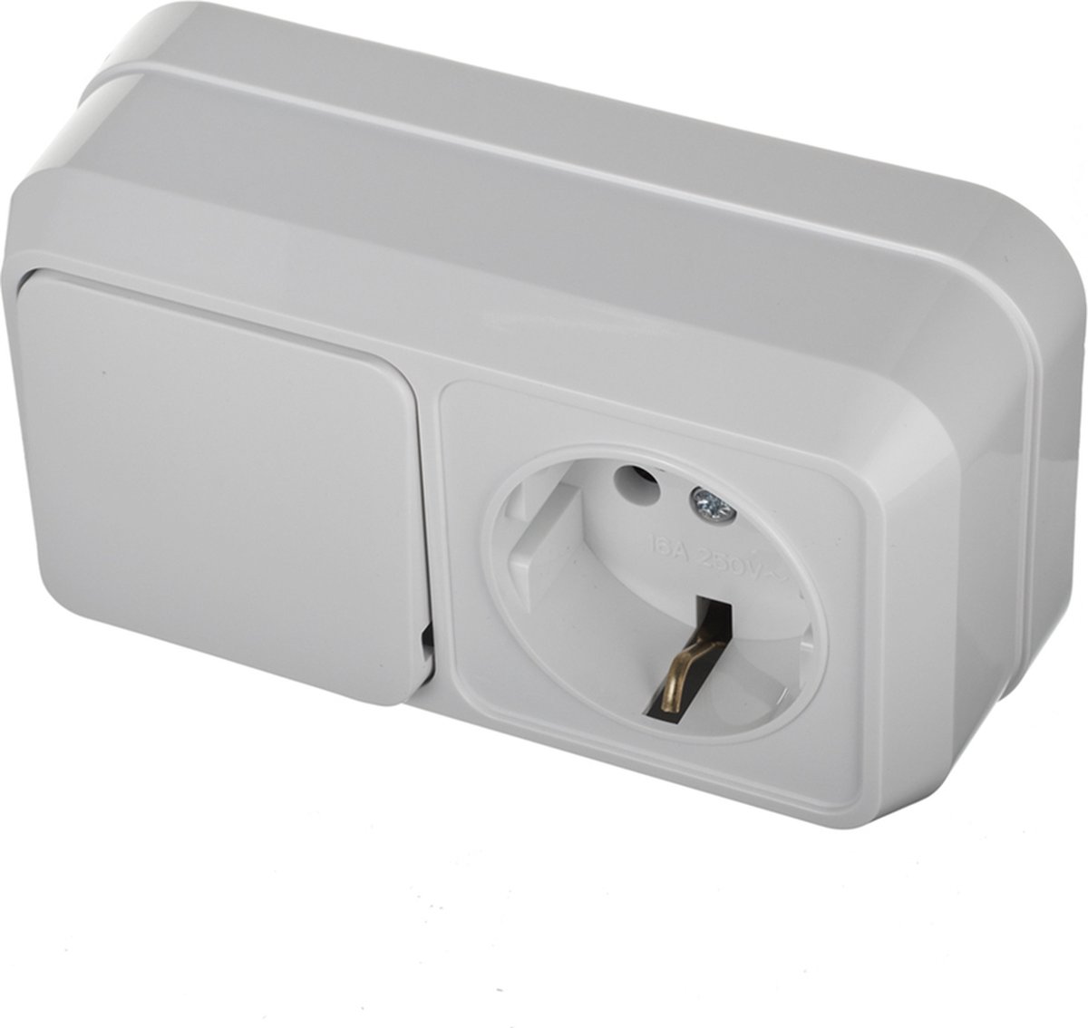 Stopcontact met Wisselschakelaar 451A1 - Wandcontactdoos ...