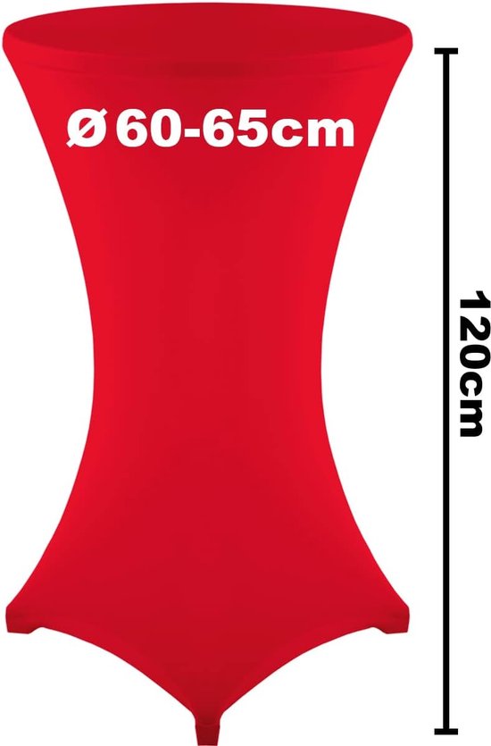 Set van 5 stretch Statafelhoezen Diana met Oeko-Tex doek, versteviging ...