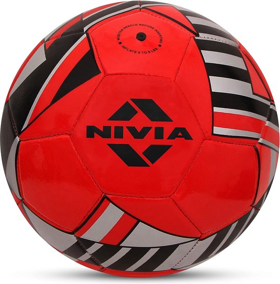 NIVIA - - Step Out & Play Blade Machine Stitched Football (Rood) | bol.com