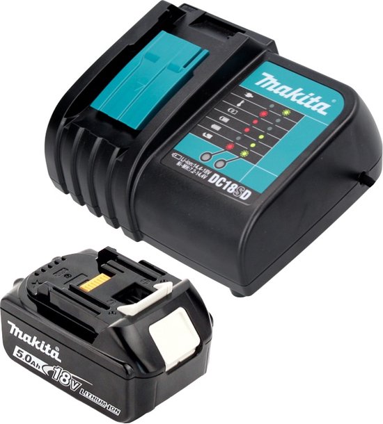 Makita DCM 501 RT koffiemachine, accu, draagbaar + 1x 5.0 Ah accu ...