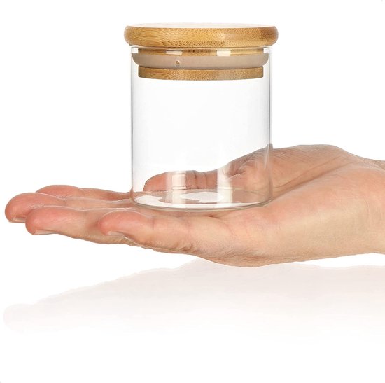 Quality Needz - Kruidenpotjes - 230 ML - Glazen Potjes Met Deksel - 10 ...