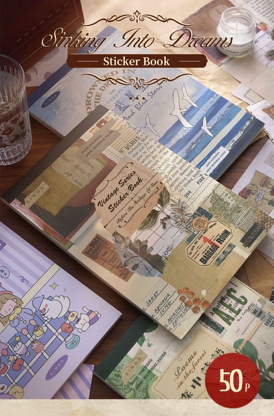 Volume Sticker- en Papierset - 50 vellen - Mega set met heel veel ...