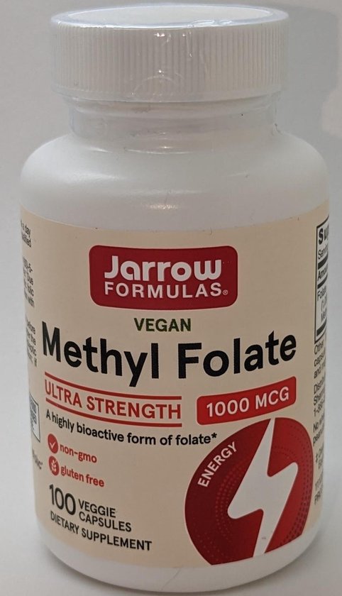 Jarrow Formulas 5-MTHF Methylfolaat 1000mcg 100 capsules, biologisch ...