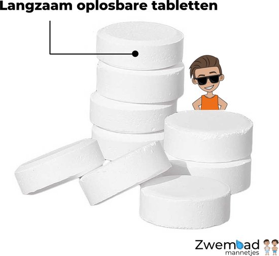 2 x Interline Chloortabletten 200 gram 1 kg - Let op: grote tabletten ...