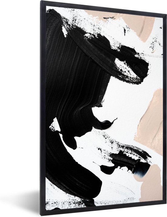 Fotolijst incl. Poster - Verf - Design - Abstract - 60x90 cm ...