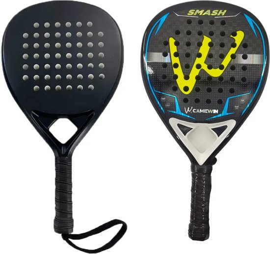 MEWAVE CAMEWIN© - Padel Racket – 12k - Geel – inclusief Opberghoes ...