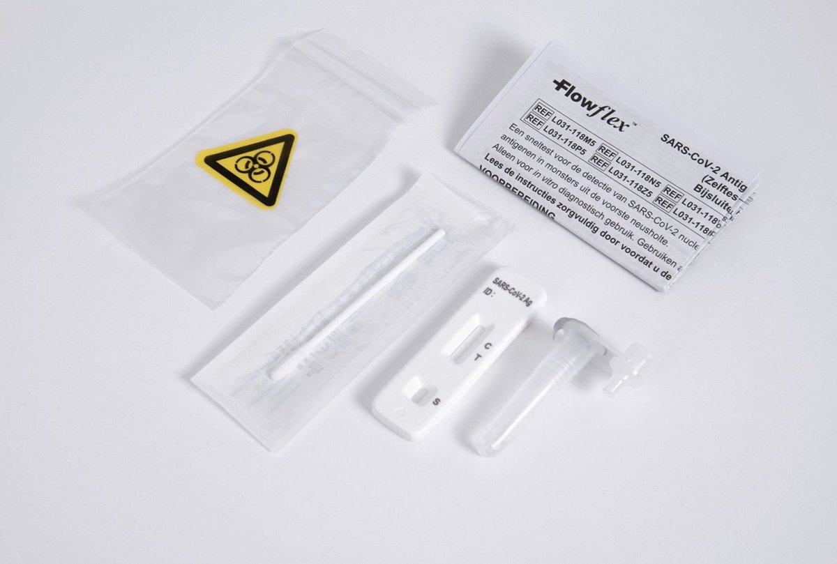 Zelftest - Covid-19 - Corona zelftest - Corona Covid sneltest FlowFlex ...