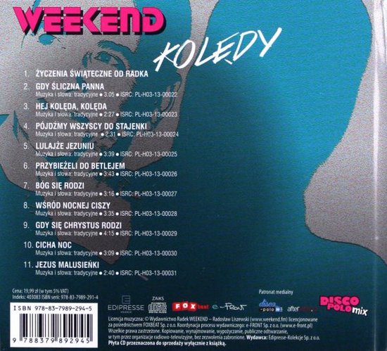 Weekend: Kolędy (digipack) [CD], Weekend | Muziek | bol