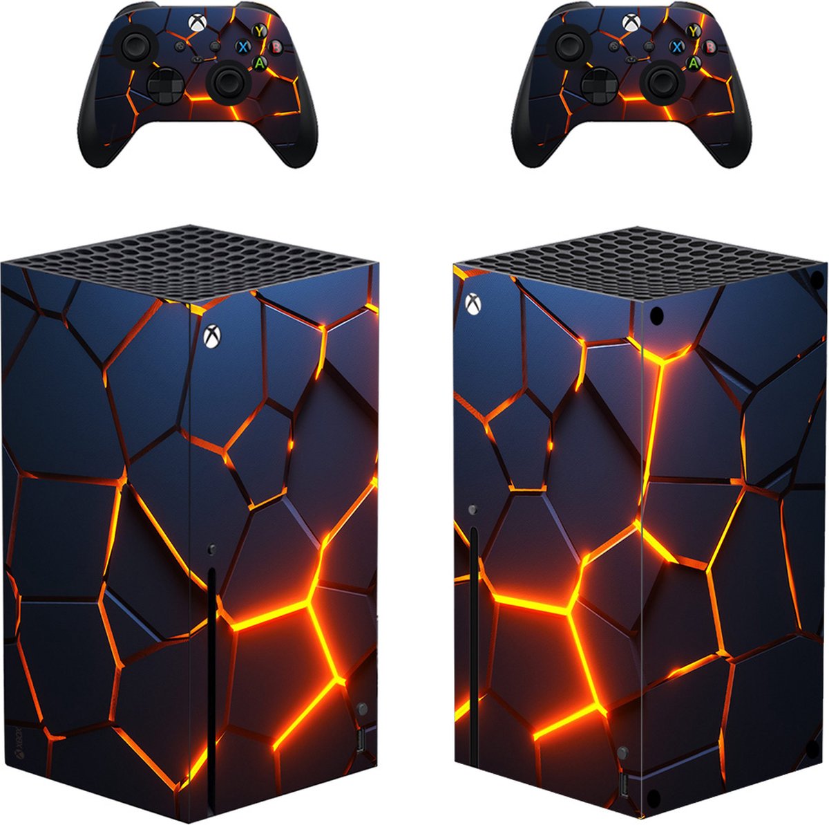 Xbox Series X - Console Skin - Volcano - 1 console en 2 controller ...