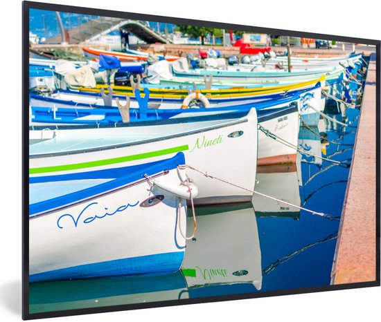 Fotolijst incl. Poster - Gardameer - Boten - Steiger - 30x20 cm ...