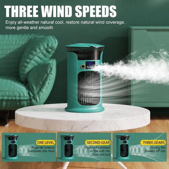 Mini Draagbare Airco - Luchtkoeler Kleine Airconditioner - Stille ...