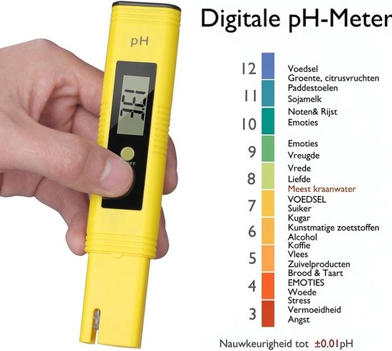 Professionele pH-meter met automatische kalibratiefunctie en een ...