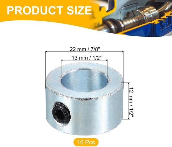 Boorgat 1/2 inch golfkraag - 7/8 inch OD - 1/2 inch dik - 10 stuks ...