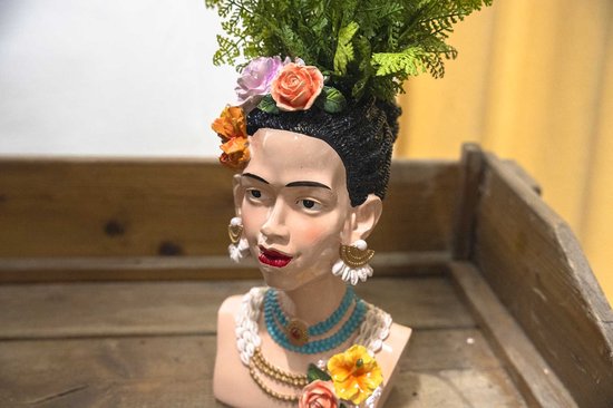 Bloemen Damesvaas - 30 cm - Waterdichte Decoratieve Vaas - Gezicht | bol