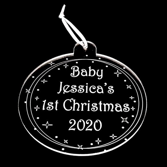 Baby's Eerste Kerstmis - Kerstdecoratie Hanger - Kerstboom Versieren ...