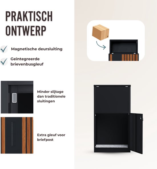 ParcelXL® - Woodline XXL - Boîte aux lettres à colis - Boîte à colis ...