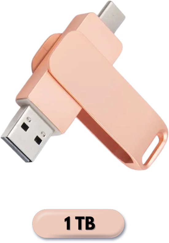Usb Stick 1tb - Perfect Speed - Dual Port - 1 Terabyte - USB-C - USB 3. ...
