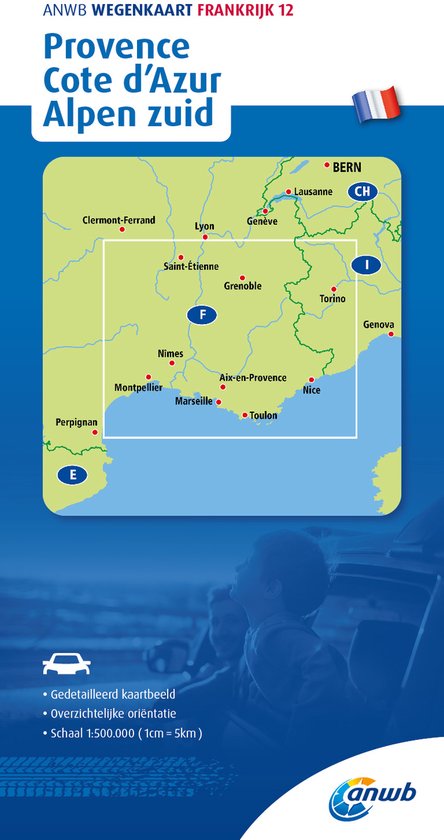 Wegenkaart- Provence / Côte d'Azur / South Alps road map | bol