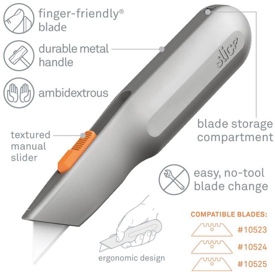 Slice 10490 Cuttermes met metalen handgreep 1 stuk(s) | bol