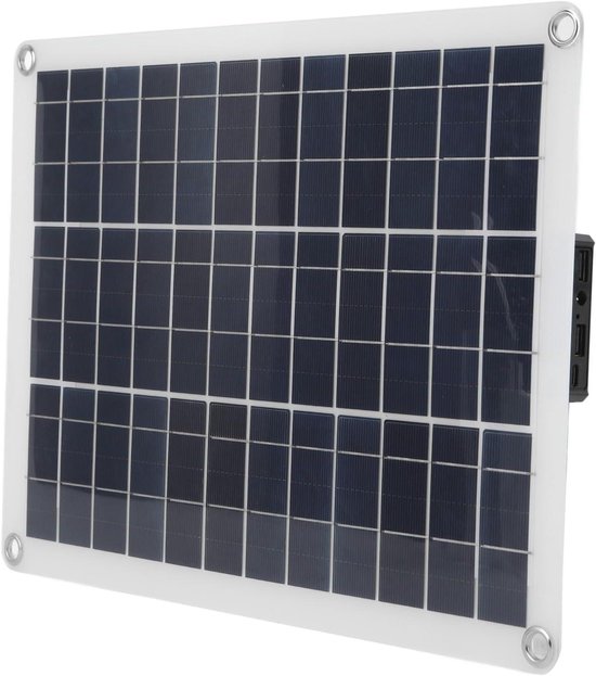 15W 12V Monokristallijn Silicium Zonnepaneel Met USB Socket IP65 ...