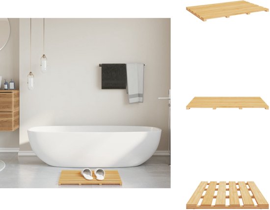 vidaXL Bamboe Badmat - Bamboe Badmatten - Douchemat - Voetstukmat ...