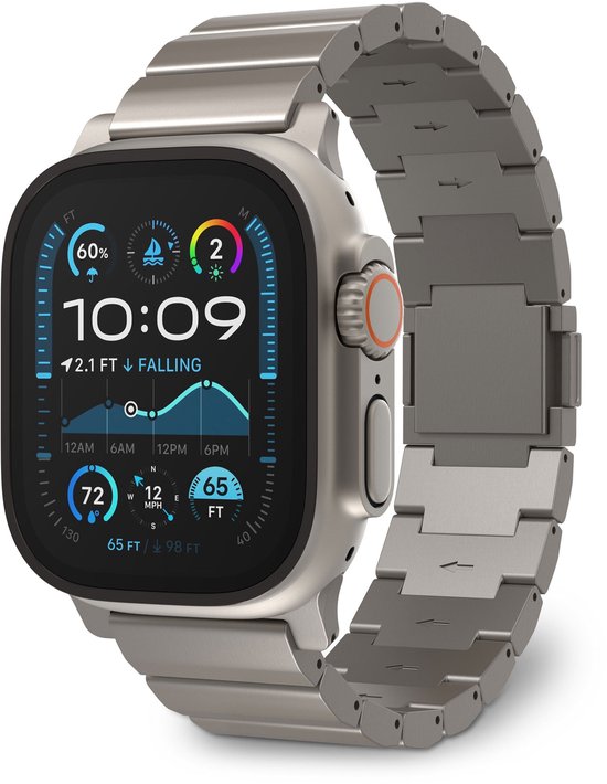 DECODED Titanium Traction Band - Naturel Titanium - Magnetische Horloge ...