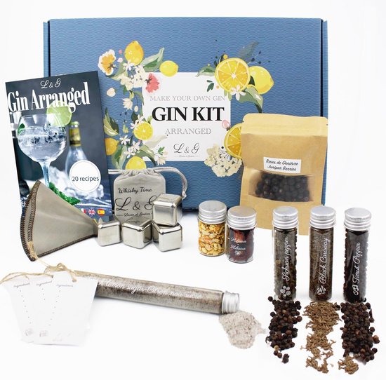 Persoonlijke Gin Botanicals Ontdekking Kit - DIY Box Set voor een ...