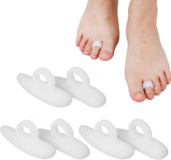 Hamerteen Gel-pads - 3 paar Teenspreider voor kleine tenen - Correctie ...
