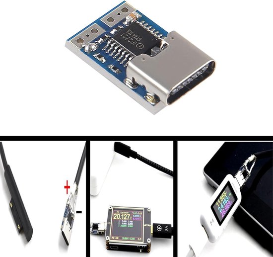 8 stuks USB-C PD Decoy module 12 V DC vaste spanning power trigger ...