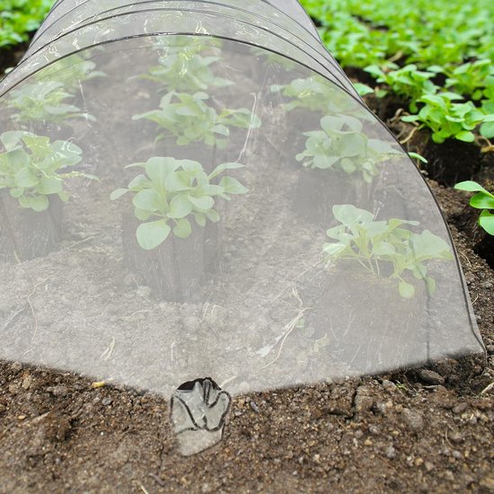 Aanpassing titel: Kweektunnel 7 meter PVC (kunststof) met touwtje - 10 ...