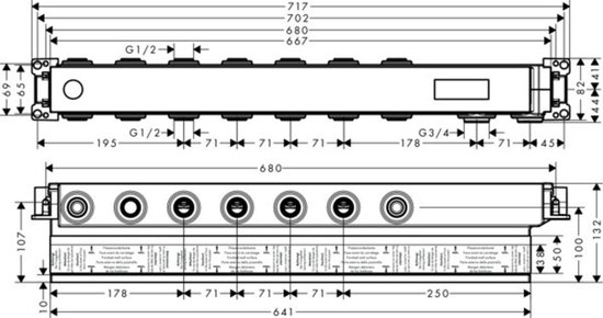 Hansgrohe Inbouwdelen - RainSelect inbouwdeel voor 5 functies, chroom ...