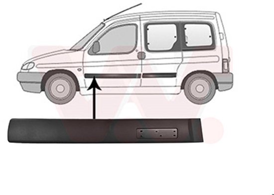 Van Wezel - DEURBEKLEDING VOOR CITROEN BERLINGO 1996-2002 | bol