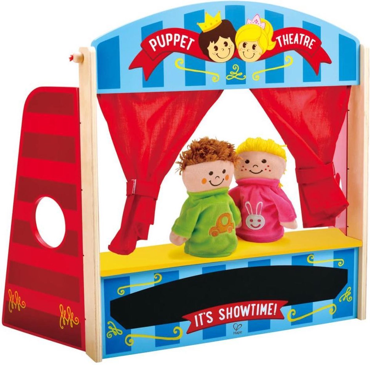 Hape poppenkast incl 2 poppen - duurzaam | bol.com