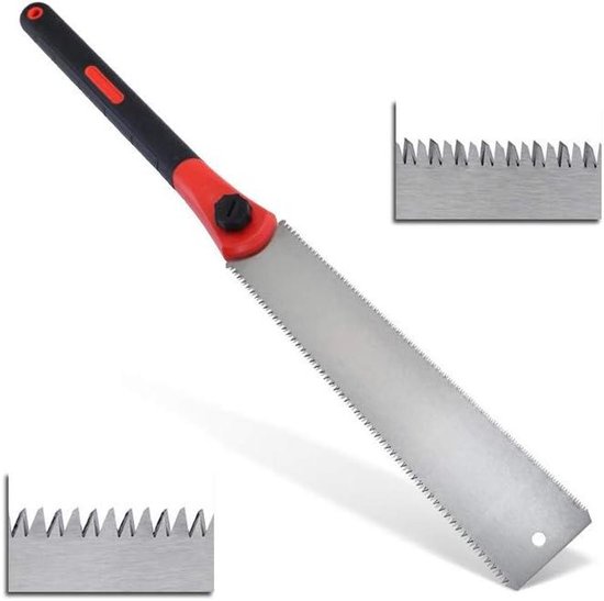 Japanse stijl handzaag - Ryoba dubbele rand trekzaag 30 cm flexibel mes ...