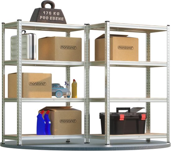 Opbergrek 2x 160x90x40cm voor Garage, Kelder en Zolder - 700kg ...