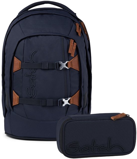 Satch schoolrugzakset PACK Nordic Blue 2-delig, incl. etui | bol
