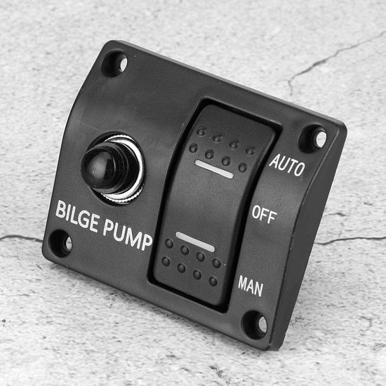 Automatic Off Manual Bilge Pump Switch Panel - 3 Way Control Panel for ...