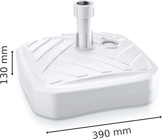 Vierkante Parasolvoet voor Tuin, Terras en Strand - Kunststof ...