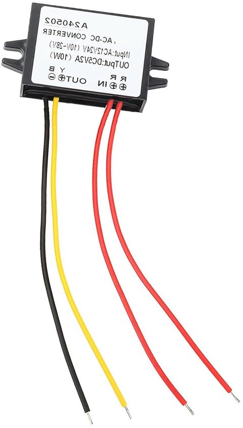 AC-DC Step Down voedingsmodule Converter (12V 24V naar 5V, 2A) | bol
