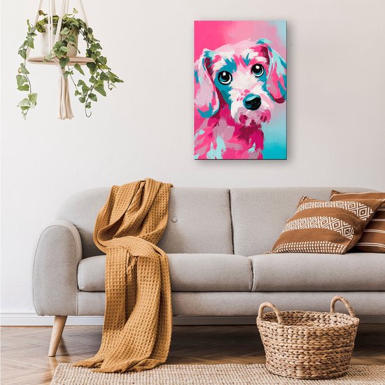Kleurrijke popart honden - Hond poster - Wanddecoratie dieren - Pop Art ...