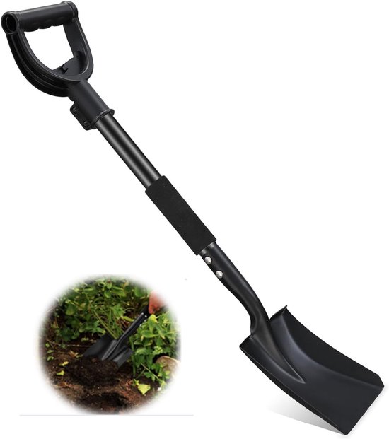 Graven kleine schep - Heavy duty metalen compacte schoppen 78 cm voor ...