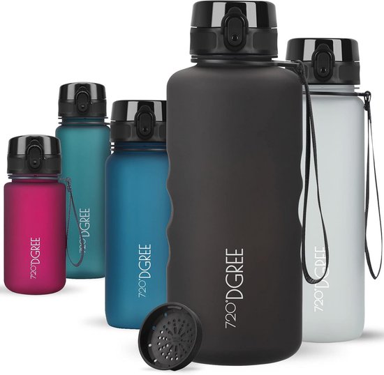 BPA-vrije Waterfles 2L met Fruit-Sieve - XXL Sportfles voor Fitness ...