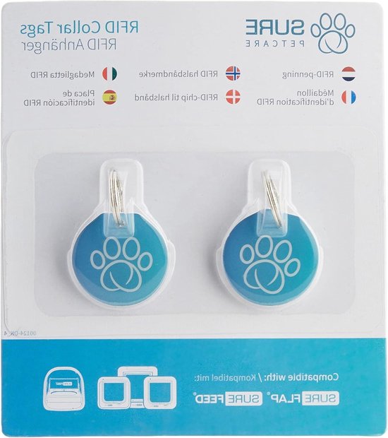 Sure Petcare RFID-penningen werkt met de -serie Microchip Katten- en ...