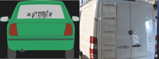 Sticker: Same Shit, Different Day (Zwart 31.5cm x 9.5cm) | bol